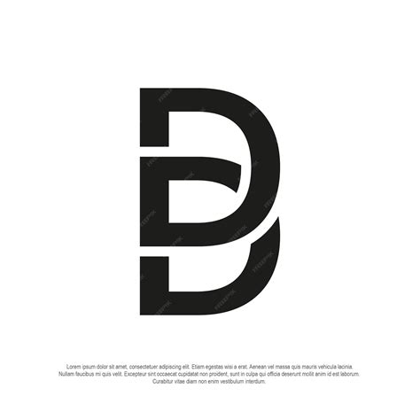Premium Vector Double D Monogram