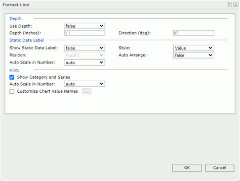 Format Line Dialog Box Properties Logi Analytics