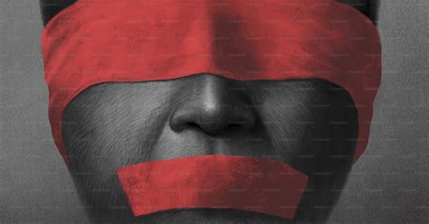 표현의 자유 표현의 자유 검열 초현실적 인 그림 초상화 그림 정치 예술의 개념 사진 Unsplash의 검열 이미지