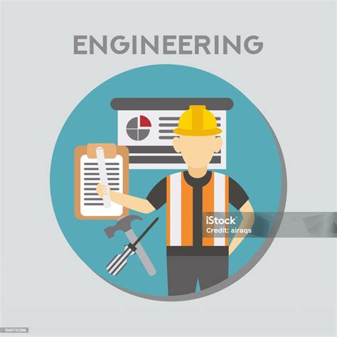 Engineering Activity Illustration Template Stock Illustration