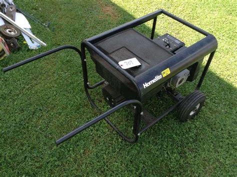 Homelite 5500 Watt Gas Generator. Runs - Duck Soup Auctions