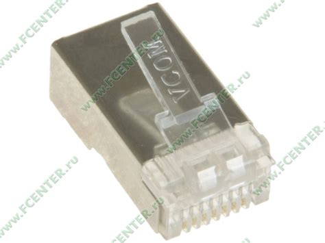 Коннектор Коннектор Rj 45 для Utp кабеля 5 кат экранированный купить Монтажное оборудование в