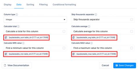 Calculation Functions WpDataTables Tables And Charts Plugin