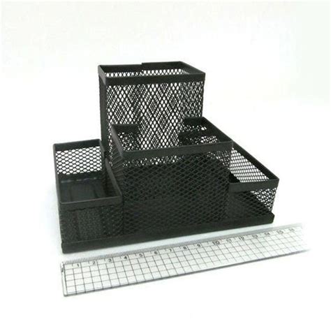 Органайзер настільный металева Josef Otten Сітка 4 відд черний 10х15см 3684b фото