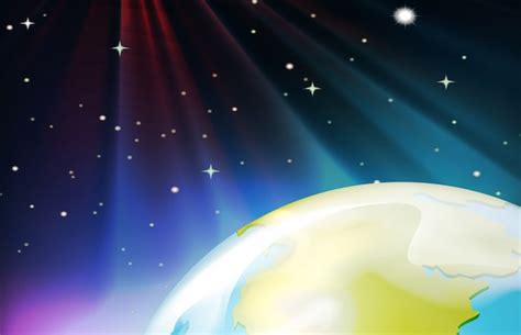 Premium Vector Background Scene From Outer Space