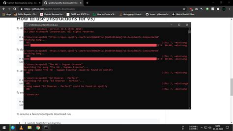 cannot download any song · issue 971 · spotdl spotify downloader · github