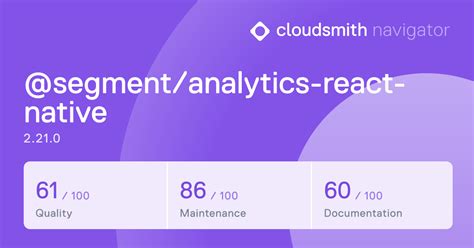 segment analytics react native 2 21 0 npm package quality