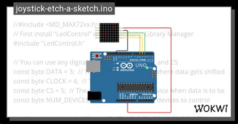Lab11 Pt1 8x8 Led Display Copy Wokwi Esp32 Stm32 Arduino Simulator