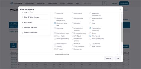 Adding And Removing Elements From Your Weather Query Visual Crossing