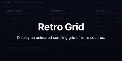 Retro Grid Ui Thing