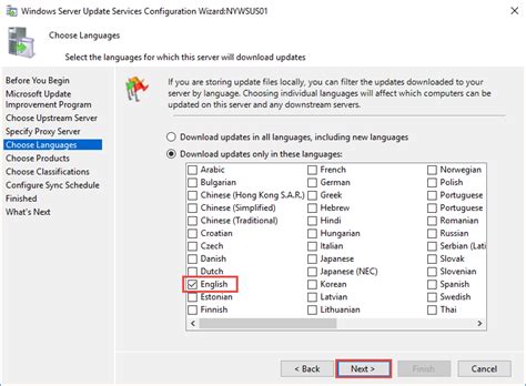 Windows Server 2016 Update Services Initial Configuration Wsus 2016