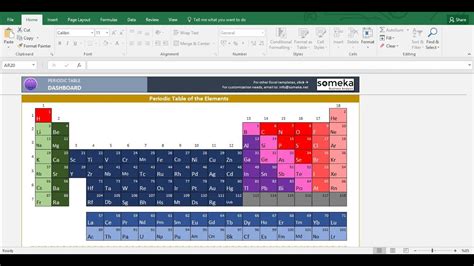 periodic table worksheet printable excel template
