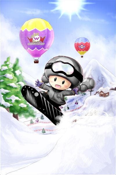 Snowboarding Black Toadette By Toadettes On Deviantart