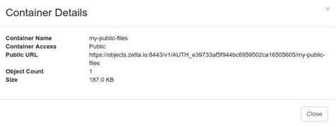 Zetta Io Managing Object Storage Via Dashboard