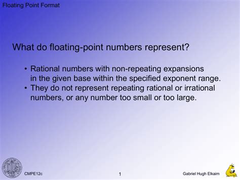 floating point arithmetic