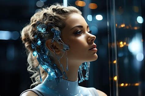 Premium Ai Image A Symbolic Concept Image Of Ai Technology Fused With