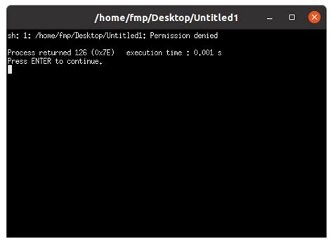 Fix Codeblocks Permission Denied On Linux Ubuntu Forum Coding Indonesia