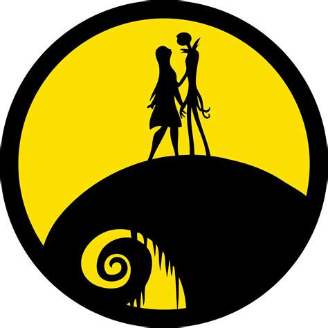 Jack And Sally Silhouette Clipart Full Size Clipart 5608392
