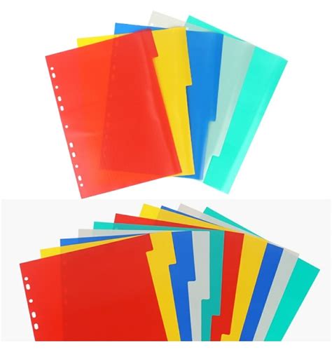 A4 파일 책갈피 컬러 화일 인덱스 과목 분리 종류 분류 판 사이에 끼우는 편리한 5p 10p 클러치 문서 티몬