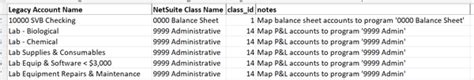 How To Build A Netsuite Segment Mapping File