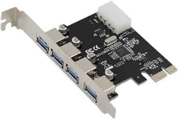 Millennium Technology PCI Express Card 4 Port USB 3 0 With 5V 4 Pin Power Connector Up To 5 Gbps
