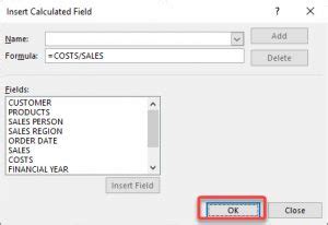 Editing A Calculated Field MyExcelOnline