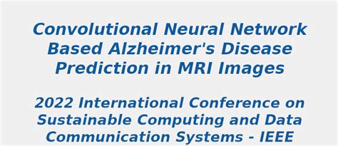 Hottest Research Topic Based Alzheimer Disease Prediction In Mri Images S Logix