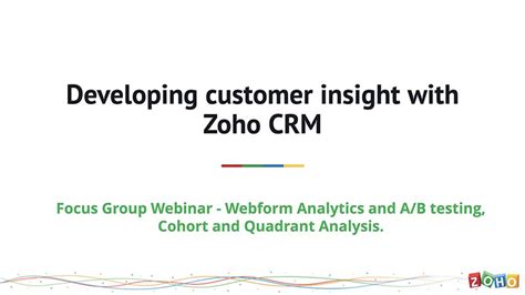 zoho community customer and educational videos