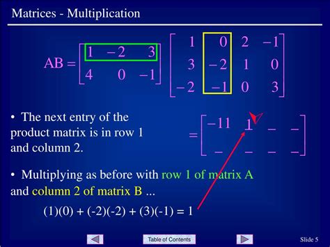 PPT Matrices Multiplication PowerPoint Presentation Free Download ID