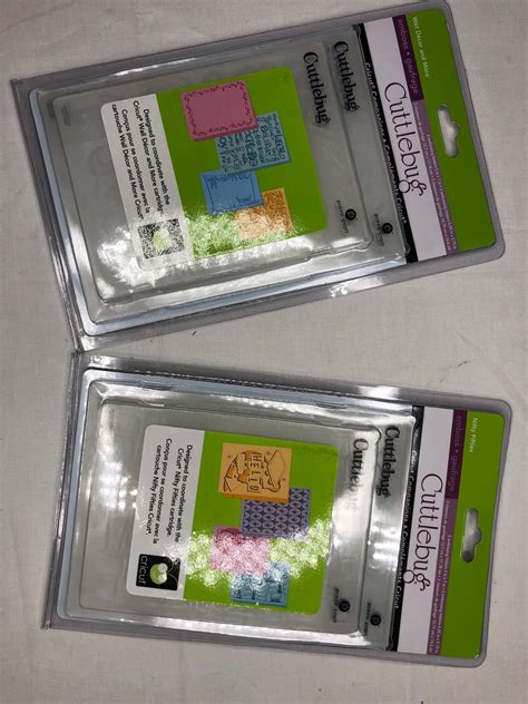 Cricut Cuttlebug Embossing Folders New In Packaging Nifty Fifties And