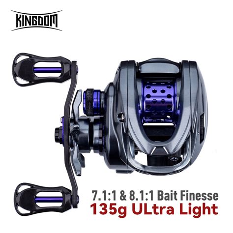 Kingdom Micro Monster Fishing Reel Baitcasting 136g 7.1:1 8.1:1 High ...