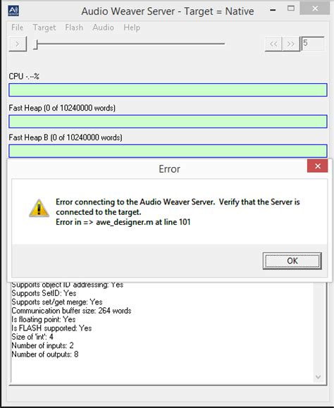 Cannot Launch Audio Weaver Designer Dsp Concepts