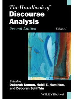 The Handbook Of Discourse Analysis The Handbook Of Discourse Analysis Pdf PDF PRO