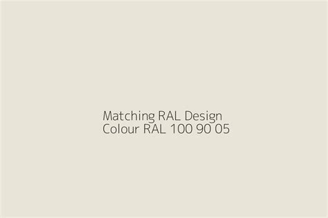 Ral Design Ral 100 90 05 Colour Shade Ral 100 190 Chart Ral