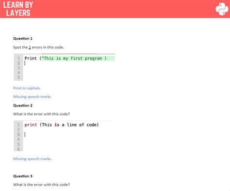 Lesson Introduction To Python IDE And Basic Programming Concepts Learnbylayers