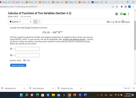 optimization with two variable functions 4 3 score