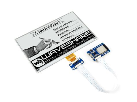 wave esp32 with e paper interface micro robotics
