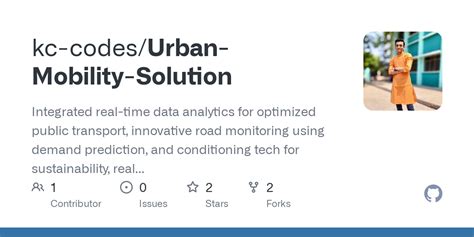 github kc codes urban mobility solution integrated real time data
