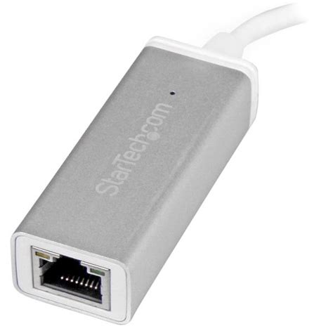 StarTech USB To Gigabit Network Adapter Silver Sleek Aluminum USB SA Mwave