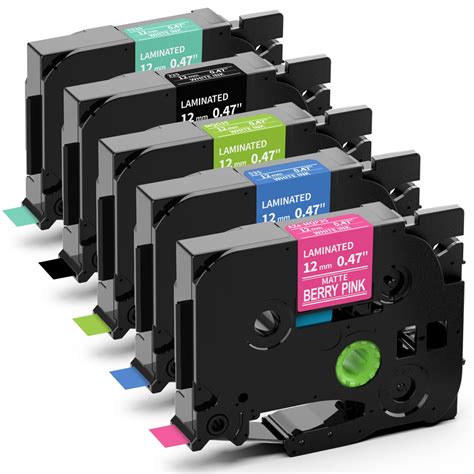 Label KINGDOM Compatible With Brother Label Maker P Touch TZe TZ Tape 12mm 0 47 Inch Laminated