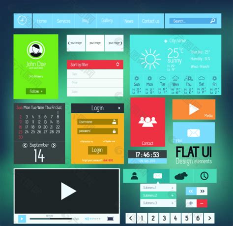 Ui界面设计图片网页ui素材免费下载图片编号5128261 六图网