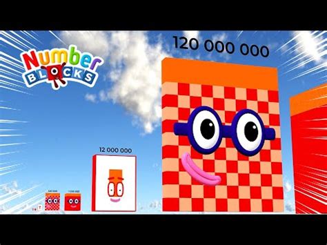 Numberblocks Comparison 12 To 12 BILLION BIGGEST Numberblocks Ever YouTube