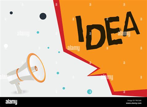 Handwriting Text Idea Concept Meaning Mental Impression Thought And Suggestion To A Cause Of