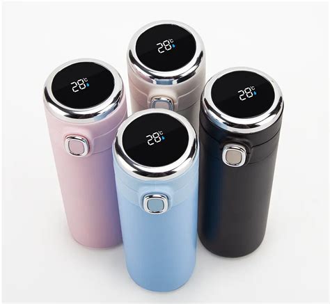 420ml Temprature Led Display Stainless Steel Smart Water Bottles Vacuu