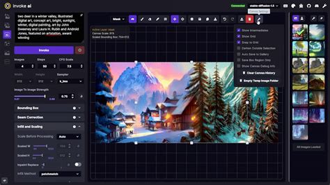 InvokeAI UI Outpainting Embedding Management And More Habr