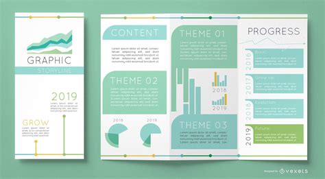 Business Brochure Graphs Template Vector Download