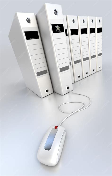 premium photo 3d rendering of a group of ring binders attached to a