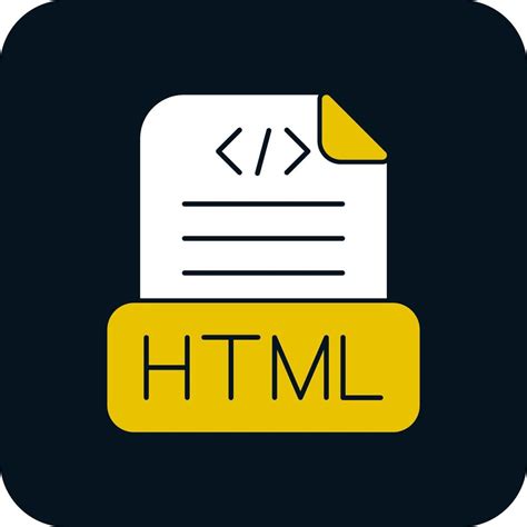 Html File Vector Icon Design Vector Art At Vecteezy