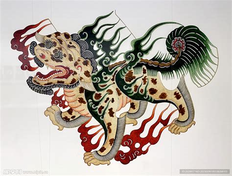 麒麟·陕西皮影设计图 绘画书法 文化艺术 设计图库 昵图网