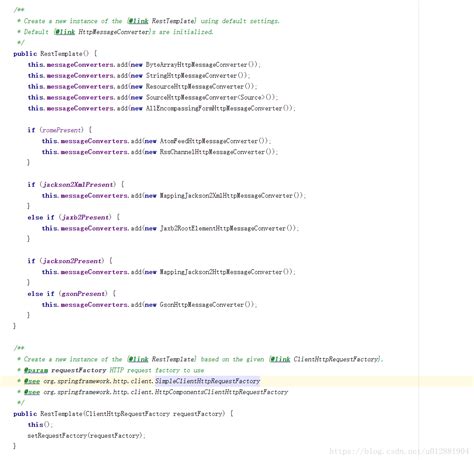 Resttemplate 使用总结resttemplatefactory Csdn博客
